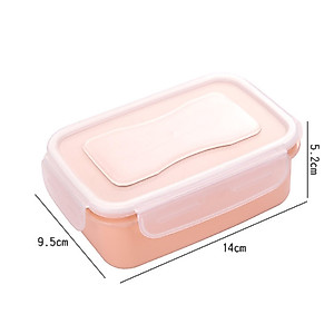 SUNFECILI Food Storage Containers With Lids Bento Box Lunch Boxes Mini Refrigerator Organizer With Lid Bento Boxes With Leak Proof Locking Lids Rectangular Airtight Food Storage Box