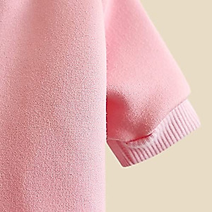 Cat Sweaters - Hairless Cat Cotton Tshirts Pet Clothes - Pullover Kitten T-Shirts with Sleeves - Cats & Small Dogs Apparel (Pink Red, Medium)