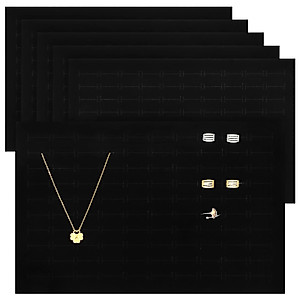 STOBAZA Ring Display Pad Rings Insert Display Mat 6 Pcs Jewelry Box Pad Sponge Ring Bracket Necklace Earrings Insert Display Pad Foam Ring Holder