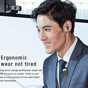 Lymoc Retractable Bluetooth Earpiece, Single Earbuds Wireless Headsets Handsfree for Cell Phone Noise Cancelling Bluetooth V5.0 for Office Trucker Driver Running