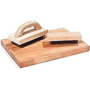 Carlisle FoodService Products 4067600 Ergonomic Steel Butcher Block Scratch Brush, 9-3/8”