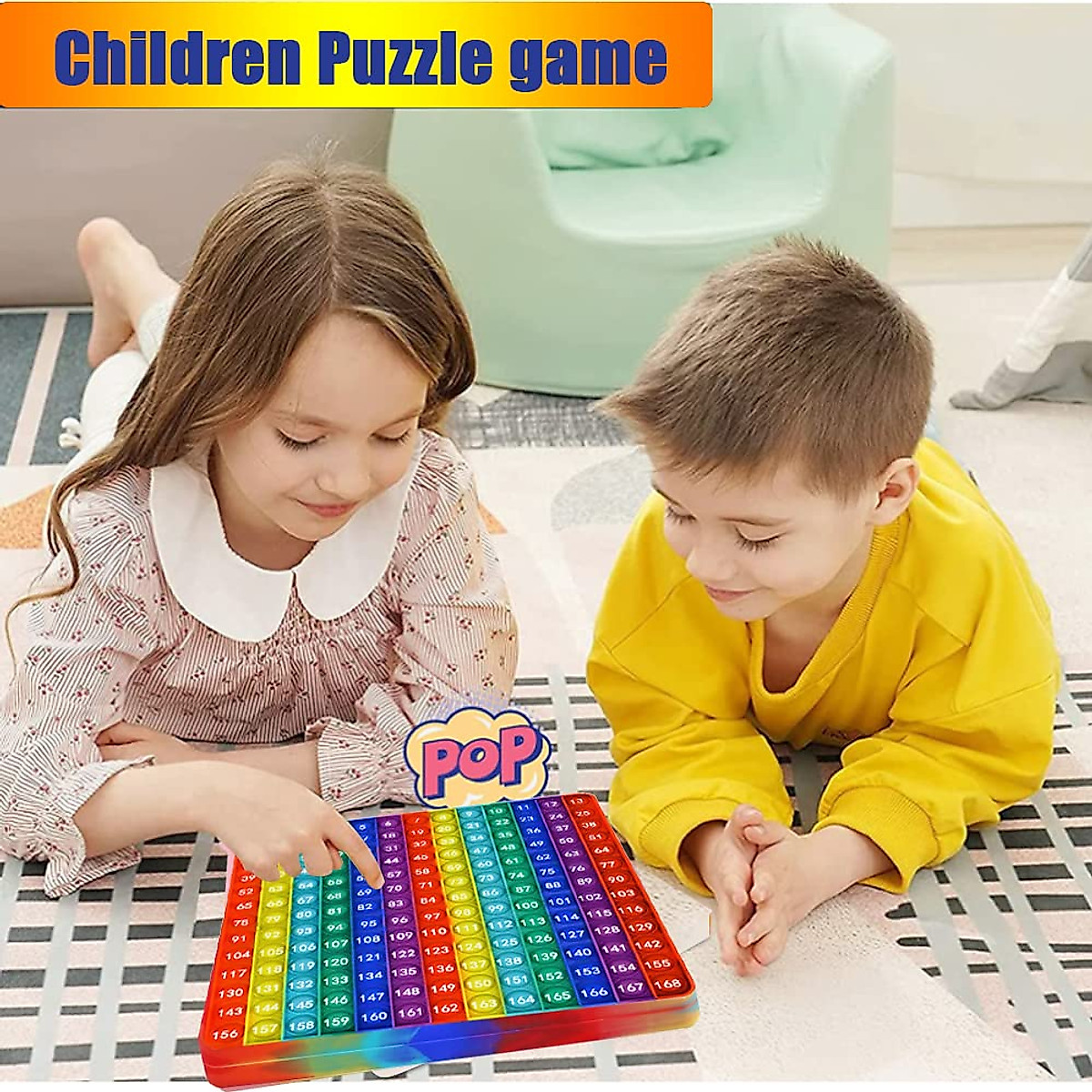 12x12Multiplication Table- Multiplication Game-Multiplication Learning Games-Math Toys -Multiplication Pop-12x12 Math Manipulatives-Fingertip Stress Relief Toy