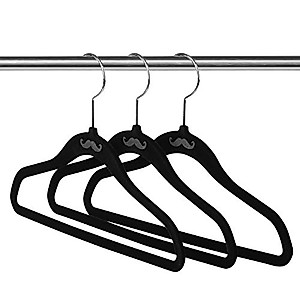 Mr. Pen- Black Velvet Kid's Hangers, 6 Pack, Baby Hangers, Kids Hangers, Baby Hangers for Nursery, Baby Clothes Hangers, Baby Hangers for Closet, Hangers for Baby Clothes, Baby Velvet Hangers