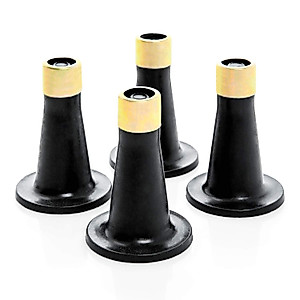 MALOUF Structures Set of 4 Bed Frame Replacement Glides, Black