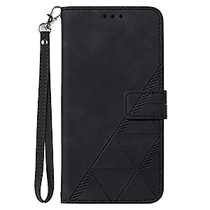 Flip Case Cover Wallet Case Compatible with Infinix Hot 10 Lite-Smart 5-X657,Premium PU Leather Adjustable Cross-Body Strap with Card Holder Flip Protective Cover [Kickstand Feature] [Wrist Strap] Pho