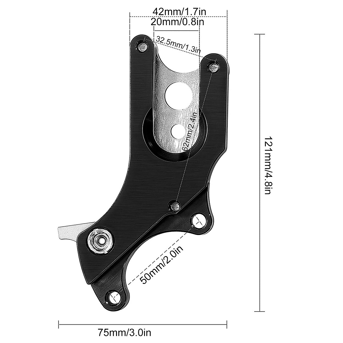 Bike Disc Brake Adapter Converter, Aluminum Alloy 126g Bike Disc Brake Conversion Upgrade Accessory Electric Modification Accessories
