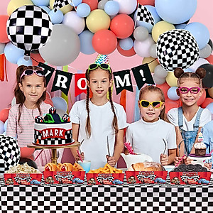 Cars Birthday Party Supplies, Cars Party Decorations, 24pcs Cars Paper Food Trays, Cars Party Favors Movie Snack Trays Hot Dog Popcorn