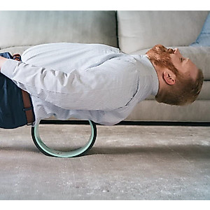 Chirp Wheel XL - Super Comfort Back Massage Roller, X-Large Back Stretcher with Extra Cushion, Wider, More Stable Base, and Sufficient Pressure, Back Cracking Device, Big Wheel Holds Up to 500 lbs.