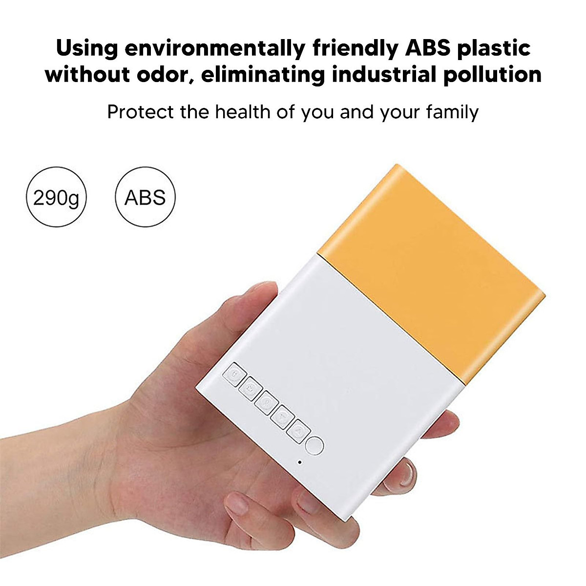 Portable HD 1080P Mini Projector for Movies and Gaming, Compact and Lightweight, USB and Connectivity, Ideal for Travel, Camping, and Home Entertainment (US Plug)