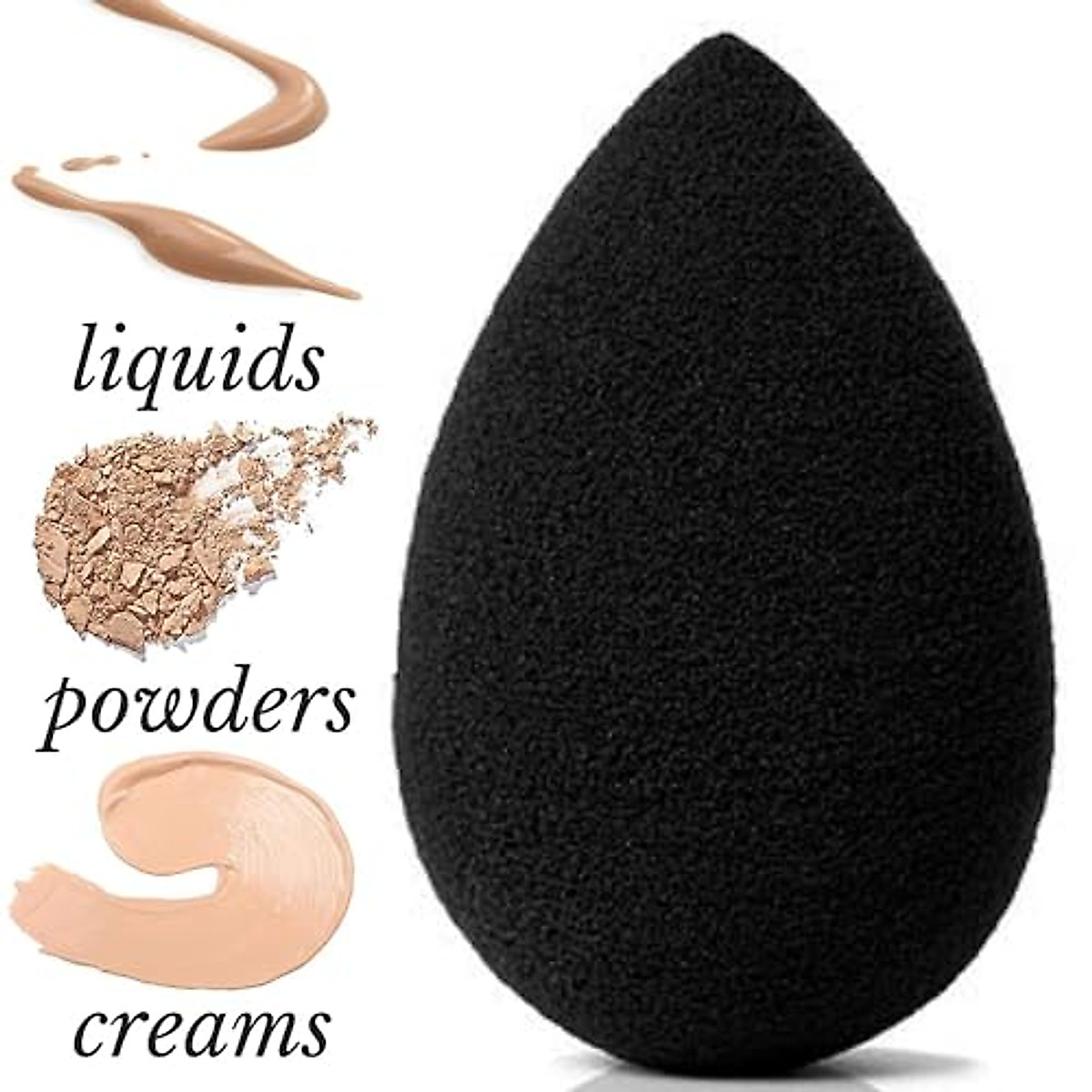 Premium Beauty Sponge Makeup Blender for Powder, Concealer and Foundation Applicator - Make Up Sponge for Cosmetic Blending Powder Puff - 1 piece