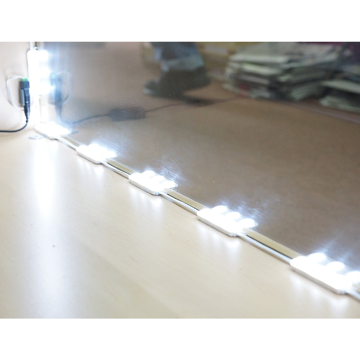 Crystal Vision Premium Pre-Installed LED Kit for Showcase, Display Case, Under Cabinet LED & Dressing Room Mirror - 12.5ft (W/Dimmer)