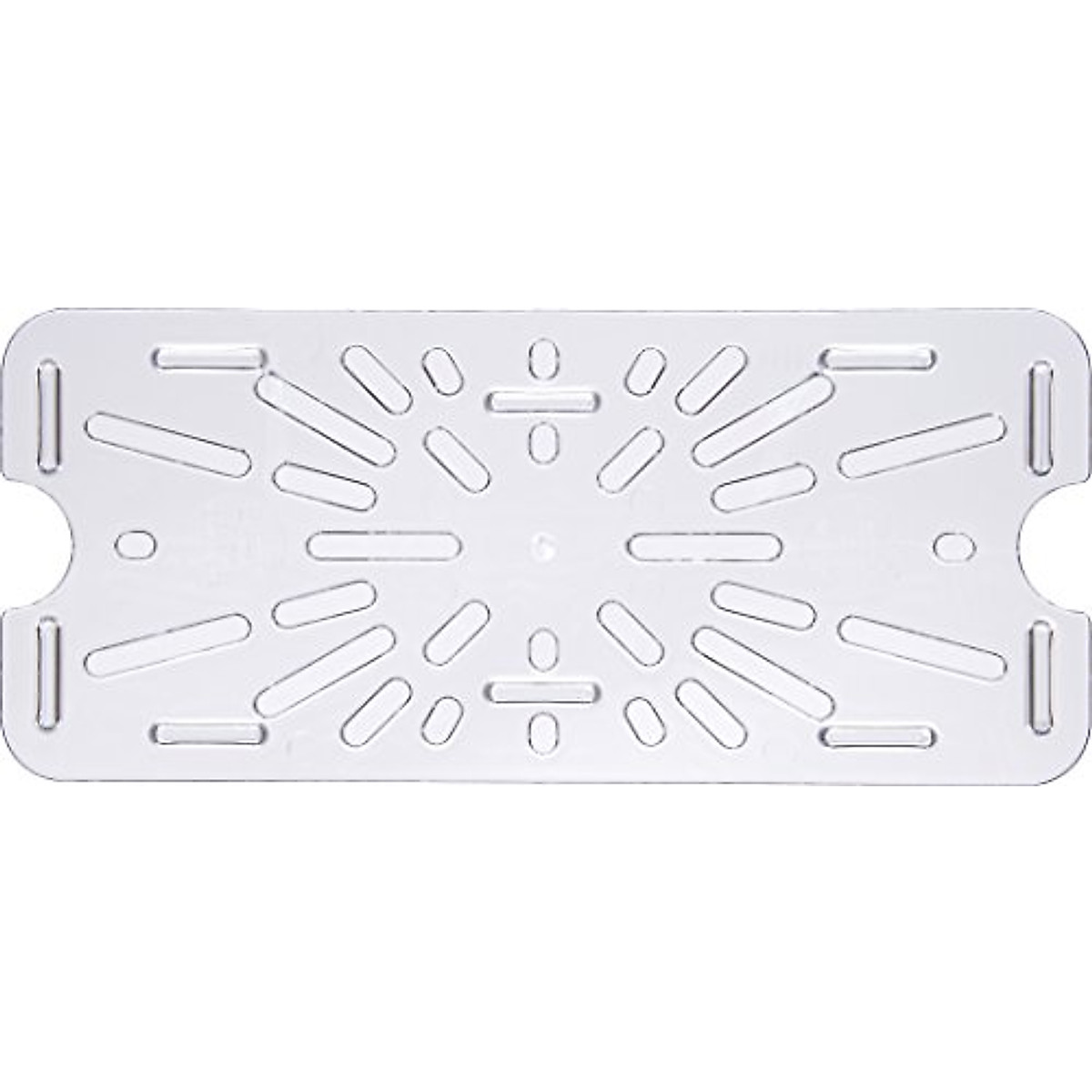 Carlisle FoodService Products Plastic Drain Shelf for 1/3 Size Food Pan Clear (Pack of 6)