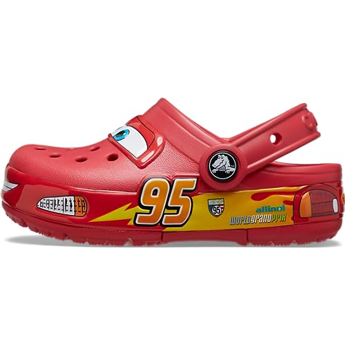Crocs Crocband Cars Lightning McQueen Clogs, Light Up Shoes, Red, 11 US Unisex Little Kid