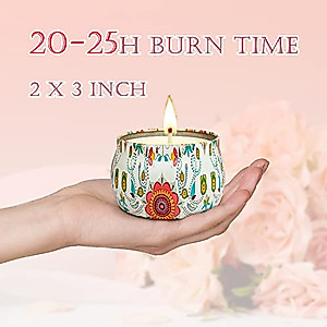 TEECOO,Scented Candles Gift Set, 4 Pack Aromatherapy Candle, Stress Relief Gifts for Women,25hBurning, Candles for Home Scented, Ideal for Birthday, Christmas, Thanksgiving, Mother's Day