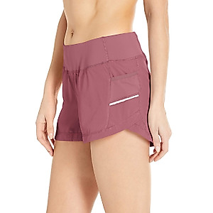 Body Glove Active Women's Buck UP Loose FIT Activewear Short, Rosewood, X-Large