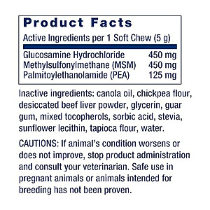 Life Extension Dog Hip & Joints - Dog Health Supplement for Joint Health and Joint Comfort - Glucosamine, MSM, Pea, Beef Flavor - 90 Soft Chews
