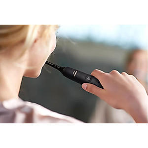 PHILIPS Sonicare DiamondClean 9000 Connected Rechargeable Electric Power Toothbrush, 2-Pack, Black + White - Bluetooth, 3 Intensities, 2 Weeks Operating time - BROAG Random Color Electric Toothbrush