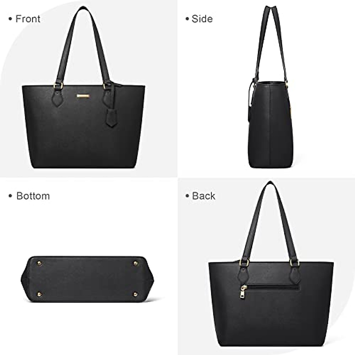 Bagsure Handbags for Women, 4PCS Purses and Wallet Set Shoulder Bags Casual Tote Satchel Crossbody Hobo Bags for Women Ladies