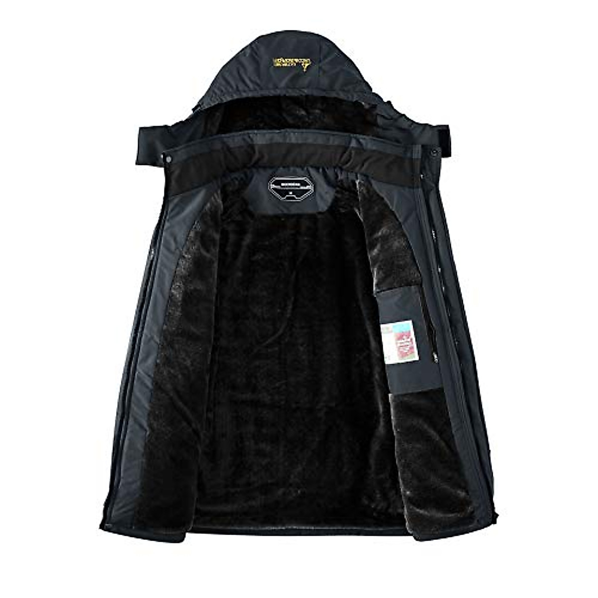 MOERDENG Men's Waterproof Ski Jacket Warm Winter Snow Coat Mountain Windbreaker Hooded Raincoat