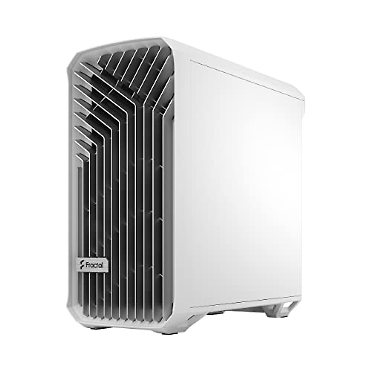 Fractal Design Torrent Compact White - Clear Tint Tempered Glass Side Panel - Open Grille for Maximum air Intake - Two 180mm PWM Fans Included - Type C - ATX Airflow Mid Tower PC Gaming Case