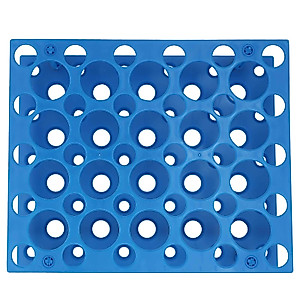 Centrifuge Tube Rack,2 Pieces Detachable Test Tube Rack Holder 50-Well Plastic Stand for 15ml 50ml Tube