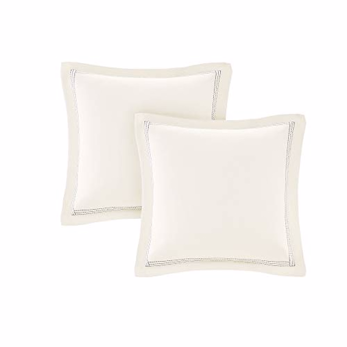 Madison Park Signature Cozy Comforter Set - All Season Bedding Combo Filled Insert and Removable Duvet Cover, Shams, Decorative Pillows, Stripe Blue King (110 in x 96 in) 10 Piece