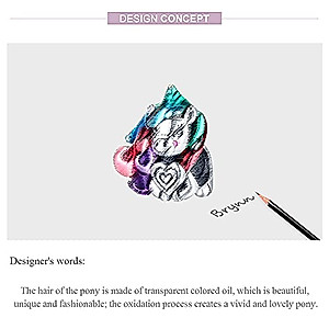 Manhe Charms Animal Charm Sterling Silver Horse Dog Flamingo Unicorn Charms for Pandora Bracelet (Pony Charms)