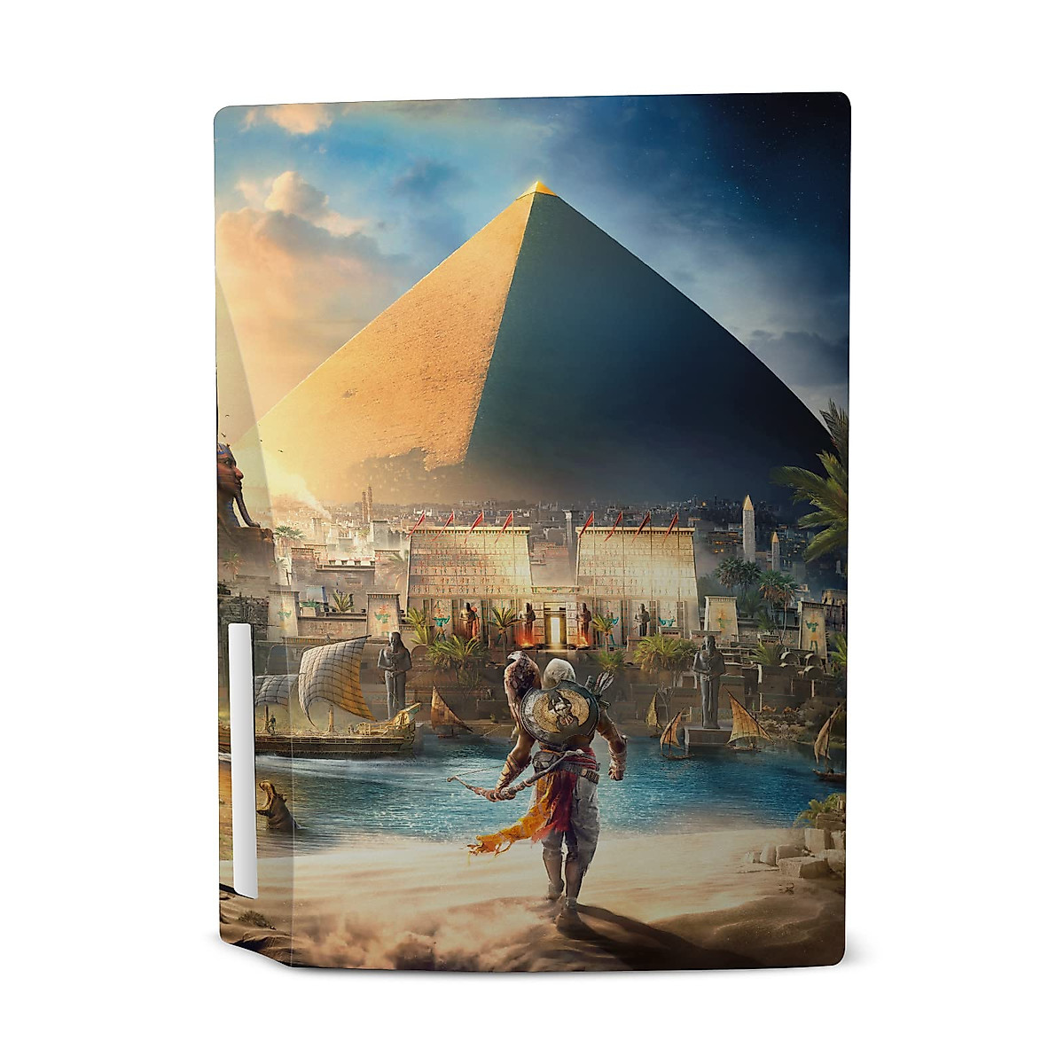 Head Case Designs Officially Licensed Assassin's Creed Key Art Bayek Origins Graphics Vinyl Faceplate Sticker Gaming Skin Decal Cover Compatible With Sony PlayStation 5 PS5 Disc Edition Console