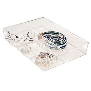 iDesign Vanity/Cosmetic Organizer, Set of 1, Clear