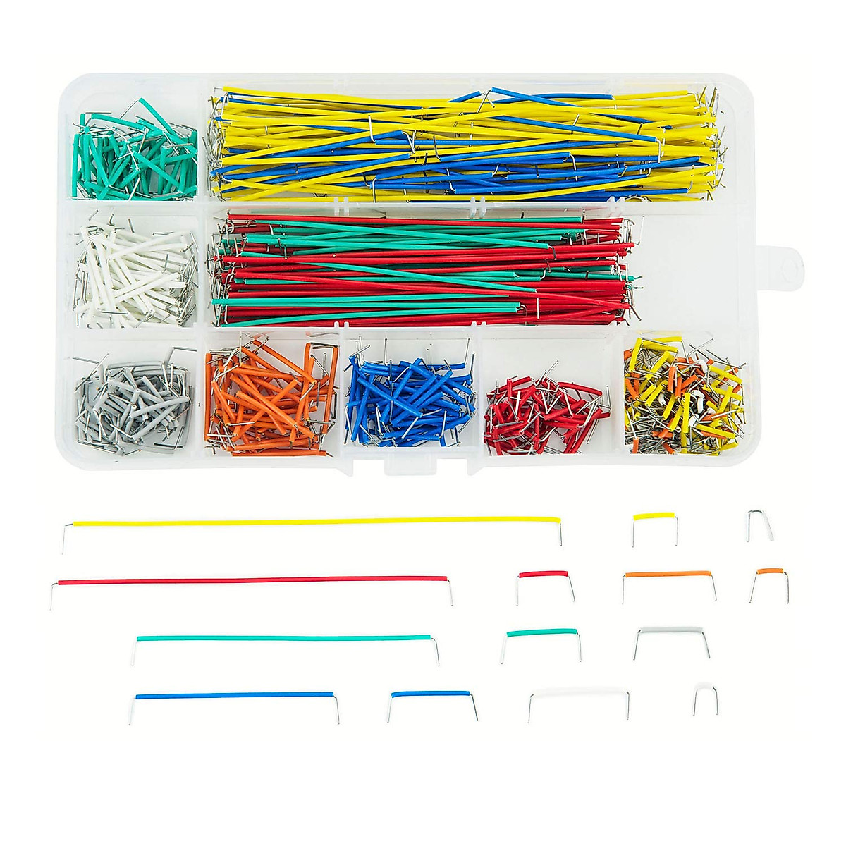 Makeronics 560 Pieces Jumper Wire Kit with 14 Lengths for Breadboard Prototyping Solder Circuits | Electronics Experiment | Arduino or Raspberry Pi or Jetson Nano | Storage Box