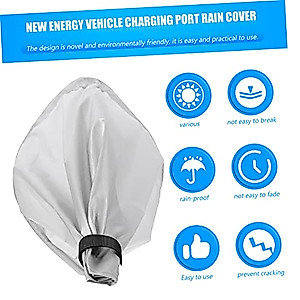 VICASKY 1pc Rain Cover Cover Outdoor Plug Cover Magnet for Car Mount Magnet Car Rain Cover Electric Car Charger Rain Protector Electric Car Accessories Magnet Adsorption Rain Cover