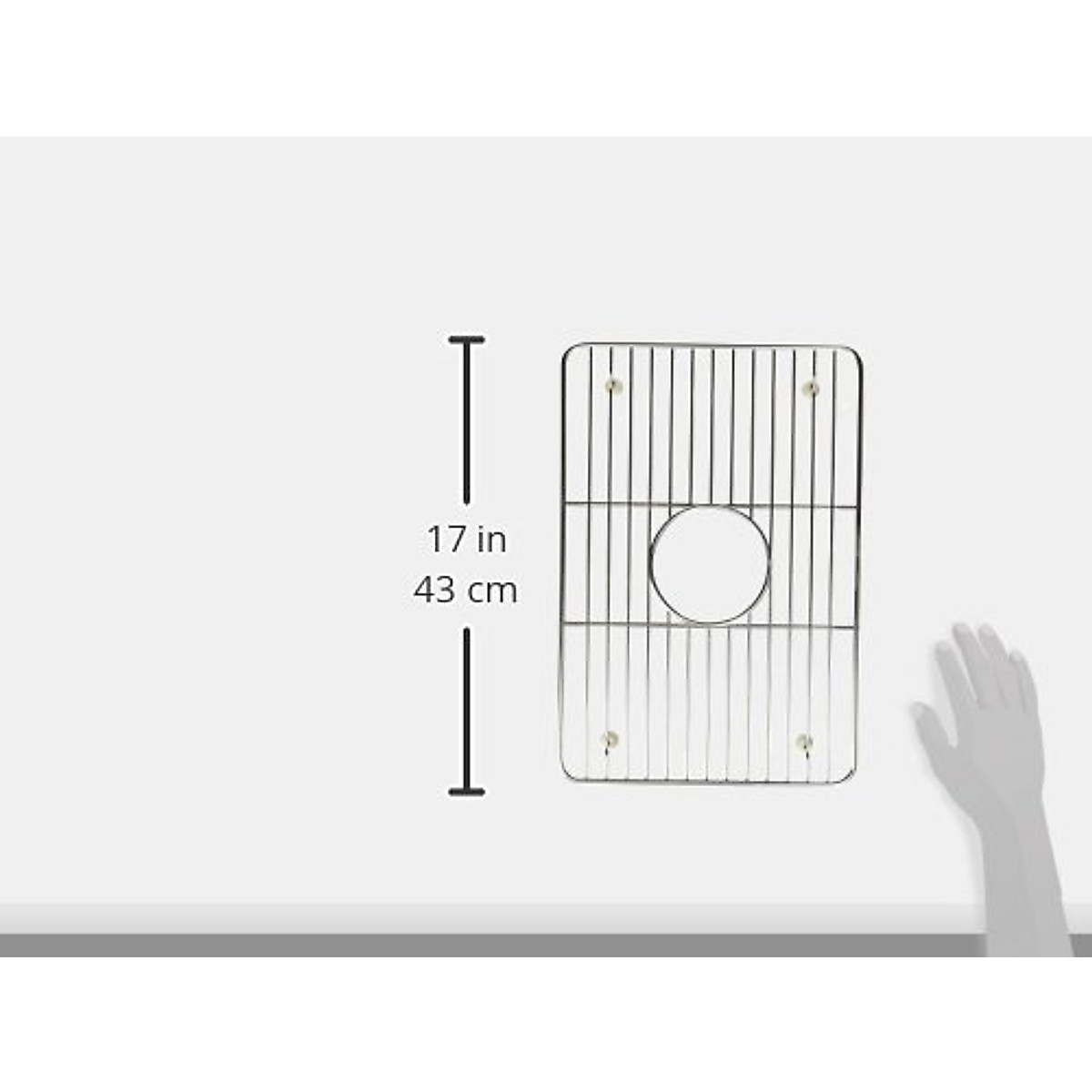 KOHLER K-5376-ST stainless steel Kennon small sink rack, 10-5/8 in. x 15-9/16, 10-5/8" x 15-9/16"