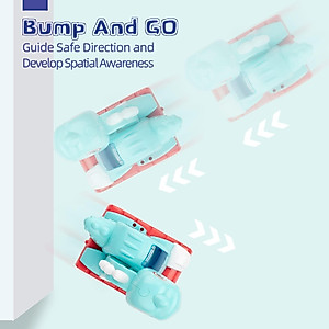 COVTOY Baby Toys for 1 Year Old Boy Girl, Musical Dinosaur Car Crawling Developmental Toys with Sounds and Lights, Ideal Gifts for Babies 6 to 12-18 Months