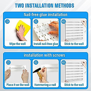 BeyondNovelties Pegboard Wall Organizer, Peg Board set Containing Pegboard x4 and 16 Accessories, Peg Boards for Walls, Office Wall Organizer, Keys Holder on Wall, Office Storage, 22"x22"