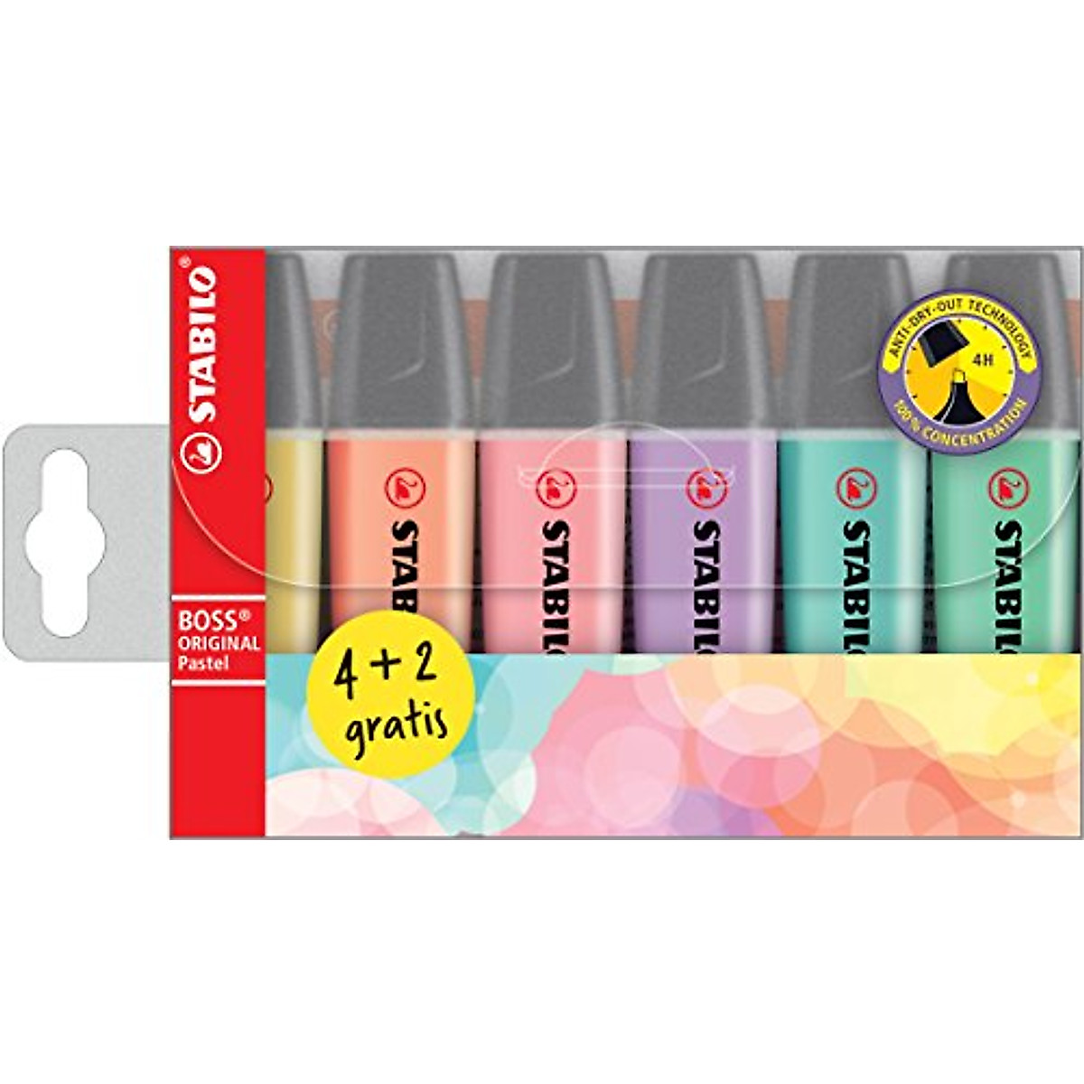 Stabilo Boss Original Highlighters 1x6 Boss Originals + 1x6 Boss Original Pastels