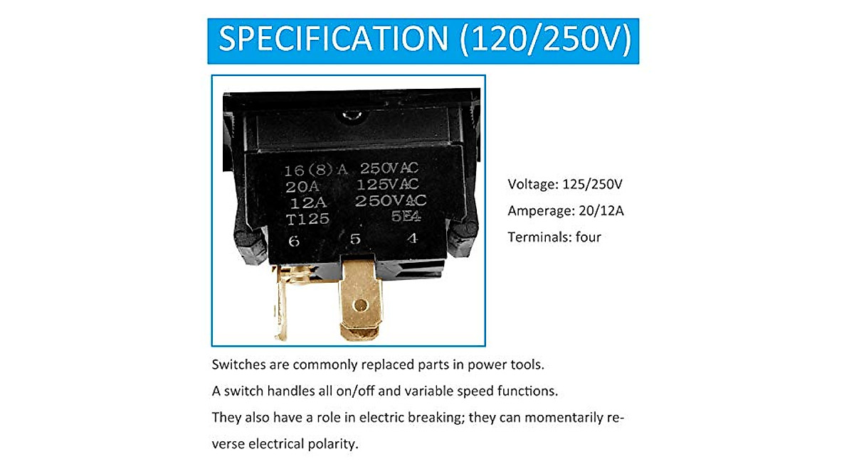 Safe Table Saw Switch Replacement for Ryobi & Craftsman