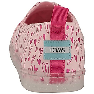TOMS Girls Alpargata Loafer Flat, Pastel Pink, 2 Big Kid