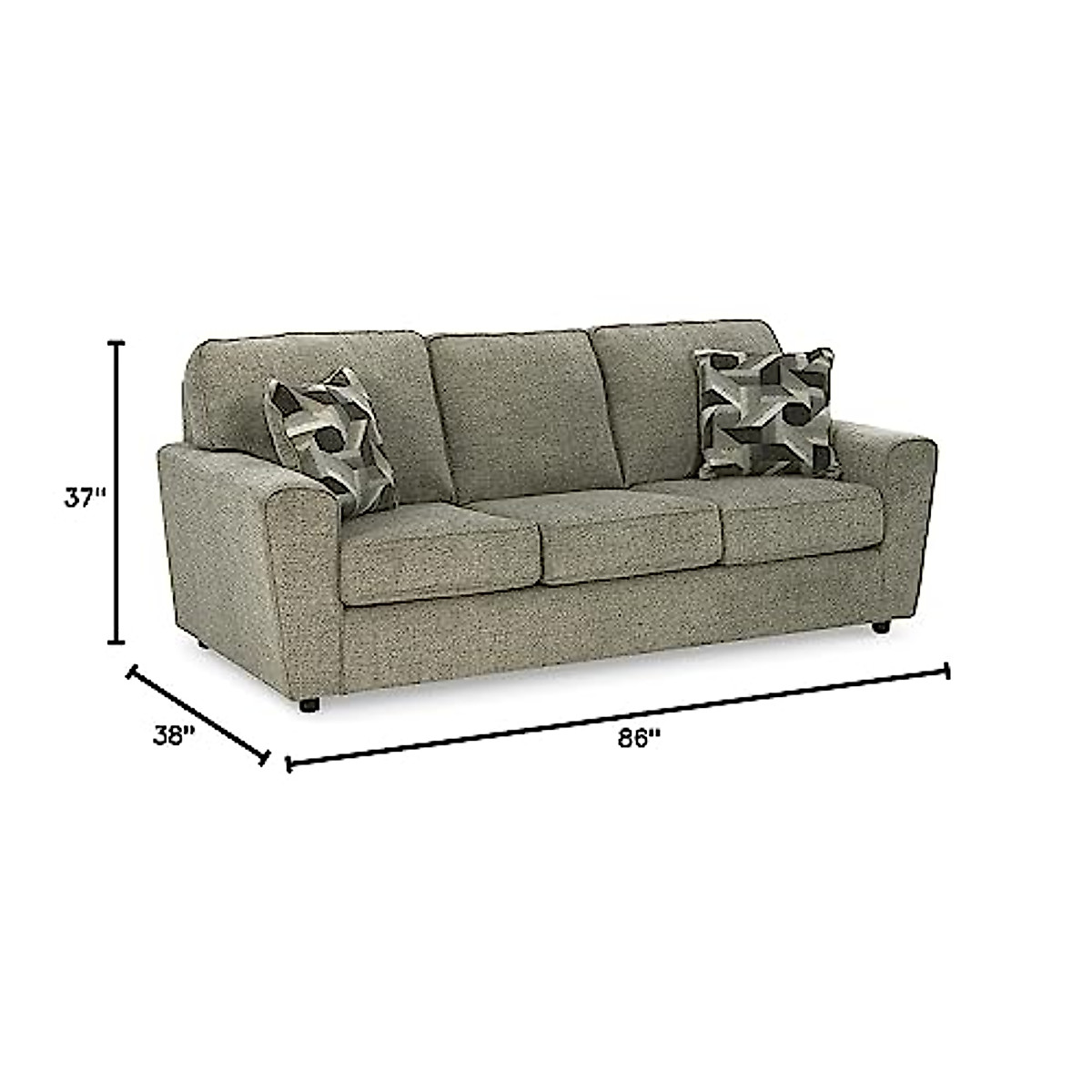 Signature Design by Ashley Cascilla Casual Sofa, Light Gray
