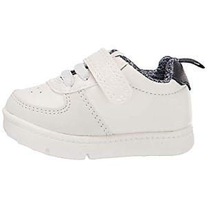 Carter's baby boys Kyle Fashion Sneaker First Walker Shoe, White, 3.5 Infant US