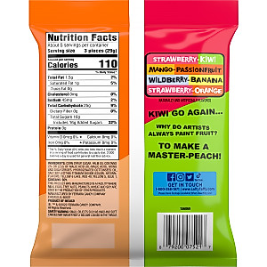 Bundle of Laffy Taffy Candy Individually Wrapped Mini Bars, Assorted Fruit Flavors & Fruit Combos, 6oz bags (Pack of 2)