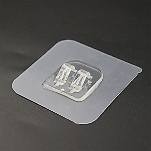 Auswalar 10 PACK Shower Caddy Adhesive Sticker Hooks, Shower Rack Bathroom Caddy, Corner Shower Caddy Adhesive Replacement for Bathroom Soap Dish and Kitchen Accessories