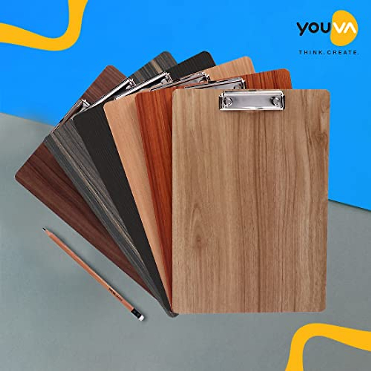 Navneet Youva | Wooden Exam Board for Students and Artists | Size - 24 cm x 34.5 cm | Pack of 1