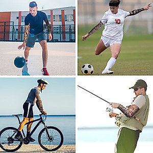 Tattoo Arm Sleeves, 10 Pack Cool Body Arts Fake Temporary Tattoo For Men And Women, Tattoo Sleeves Uv Sun Block Protection For Ourdoot Activities And Parties, Random Picture Multi-color