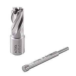ACTOOL 5/8" Diameter × 1" Depth of Cut HSS ANNULAR Cutter with 3/4'' Weldon Shank