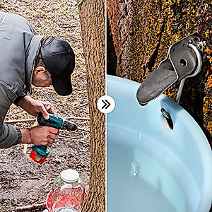 Maple Syrup Tree Tapping Kit - Includes (2) Maple Syrup Spiles and Maple Tree Tapping Drill Bit for Tap - Stainless Steel Spiles with Bucket Hook - Maple Tree Tapping Kit - Maple Syrup Supplies