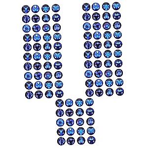 Didiseaon 500 Pcs Time Gem Patch Halloween Keychain Bracelet Stuff Necklace Beads Constellation Beads Gemstone Patches for DIY Bracelet Kits Gemstone Jewelry Patches Glass Gemstone Patches