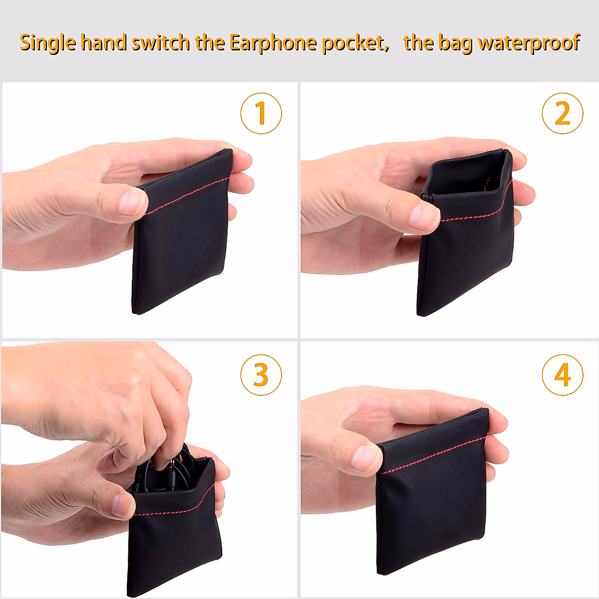 DARK WOLF Sleep Earphone,Soft Earbuds with Mic,Noise Cancelling,in-Ear earpods for Side Sleeper, 3.5mm Jack Air Travel,Snoring,Gym Meditation& Relaxation (Black)