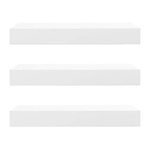 kieragrace - FN00292-1MC Modern Floating-Shelves, Pack of 3, White, 3 Count