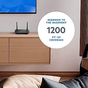 Linksys Wi-Fi 5 Smart Mesh Router Home Mesh Network, Dual Band Wireless Gigabit Mesh Router, Fast Speeds up to 1.3 Gbps, Coverage up to 1,200 sq ft, Parental Controls AC1300 (MR6350) (Renewed)