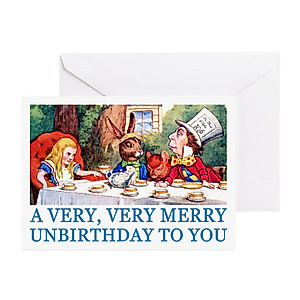 CafePress A VERY MERRY UNBIRTHDAY Folded Greeting Cards (10-pack) Glossy
